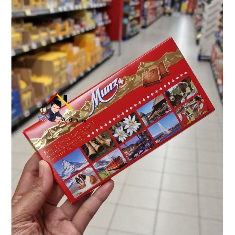 Jual Munz Swiss Chocolate Bar | Shopee Indonesia