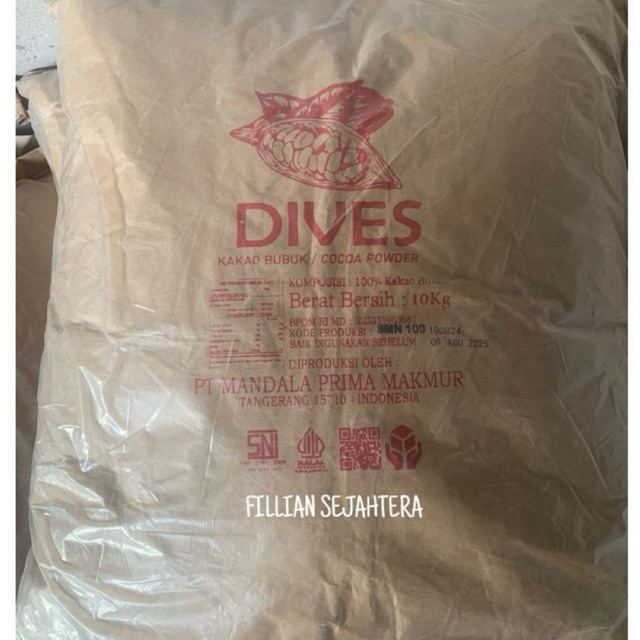Jual COKLAT BUBUK DIVES 10 KG / COCOA POWDER / COKLAT BUBUK PAHIT ...