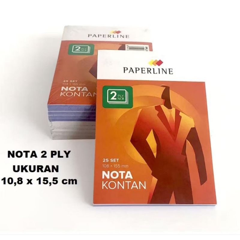 Jual 1Pak Nota Kontan Kecil 2 Ply Paperline K2 (isi 10) | Shopee Indonesia