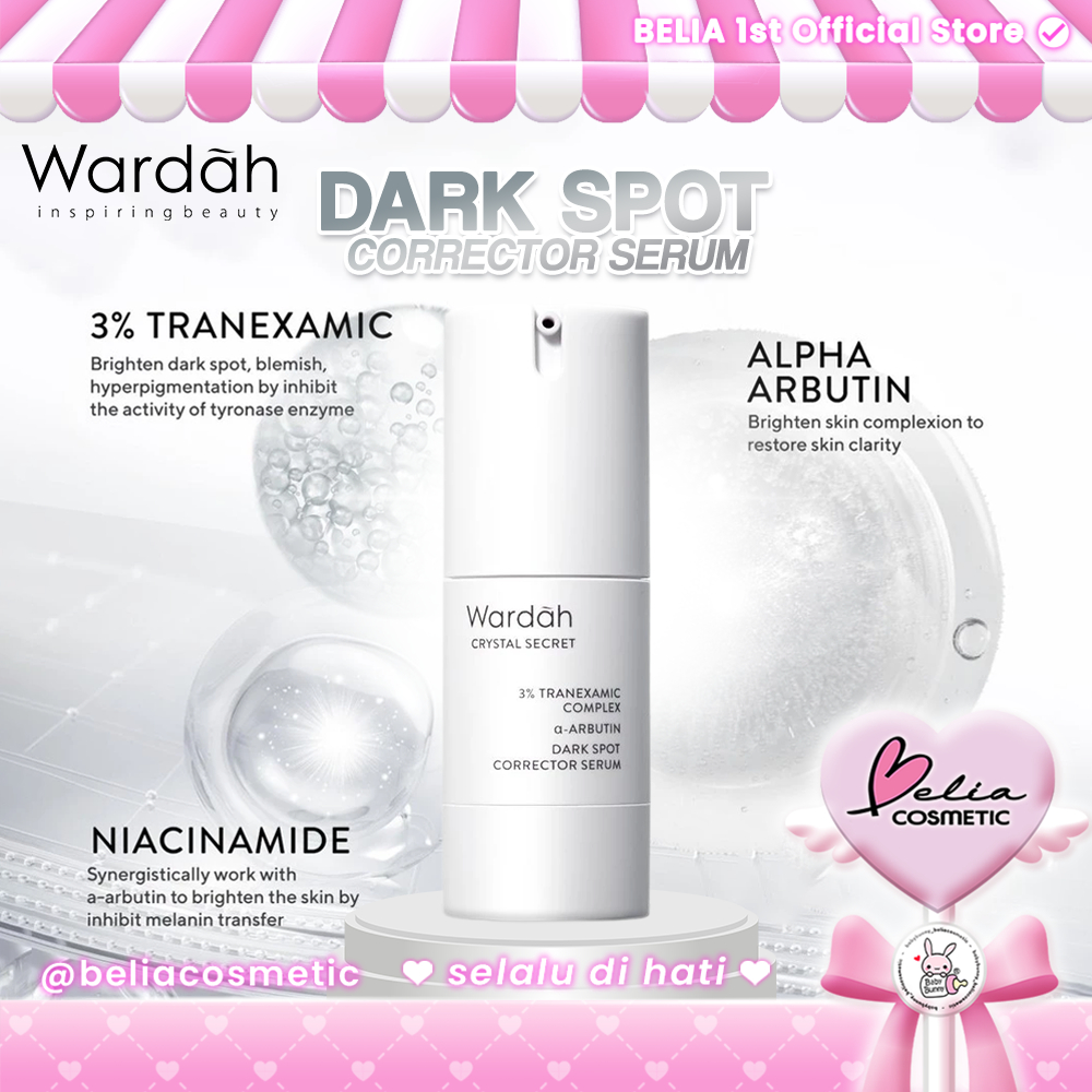 Jual BELIA WARDAH Crystal Secret Dark Spot Brightening Serum 20 ml 3% ...