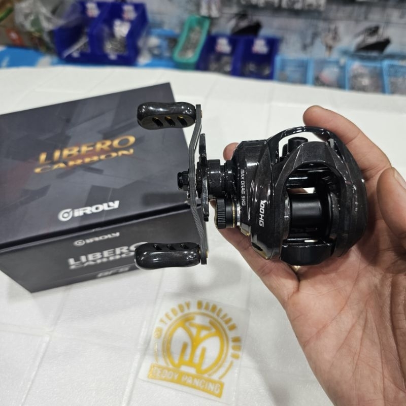 Jual Reel BC Iroly Libero Carbon 100HG (Versi 2), Handle Kiri | Shopee ...