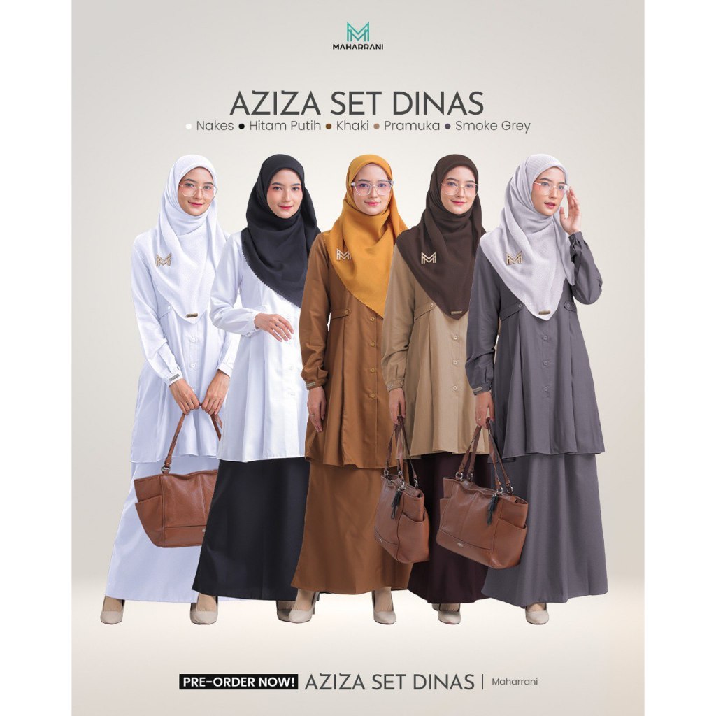 Jual One Set Dinas, Aziza One Set, Set Dinas, Set Baju Kerja, Tunik ...