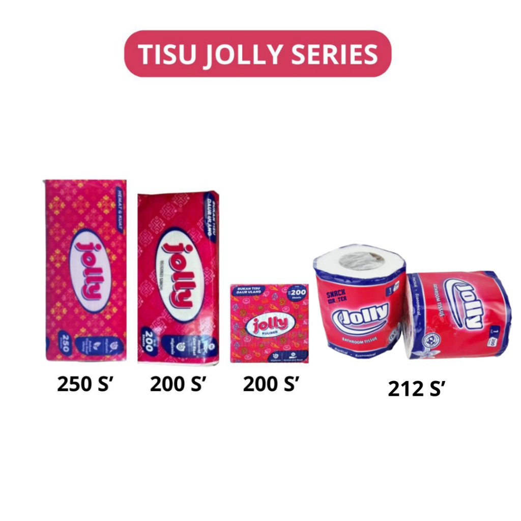 Jual Termurah Tissue Jolly Series | 200 & 250 Sheet & Kuliner 200 Sheet ...