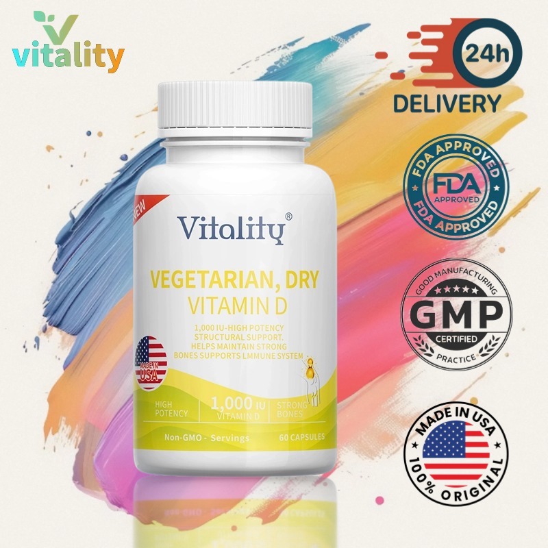 Jual Vitamin D Complex Capsules 1000IU High Effective Strong Bone ...