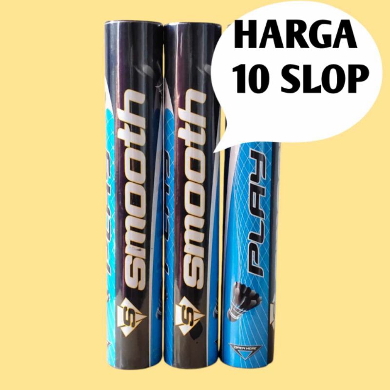 Jual 10 Slop Smooth Play Shuttlecock Cock Kok Bola Bulu Tangkis ...