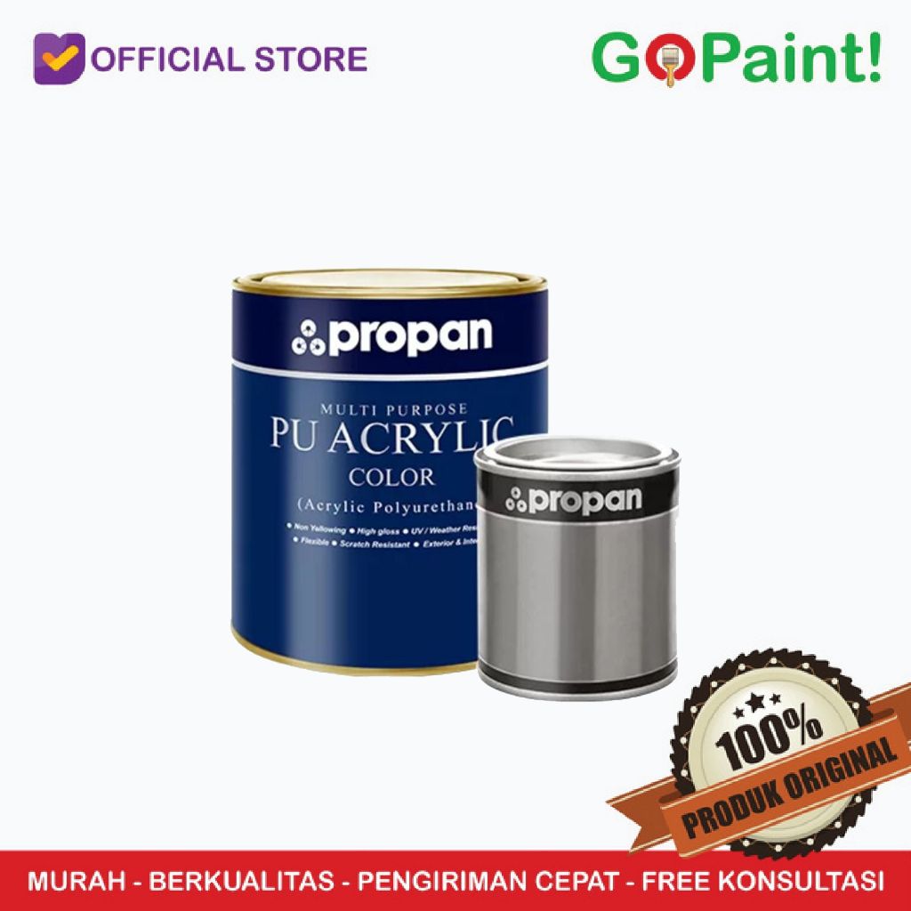 Jual Propan PUL-786-2K | Cat PU Polyurethane Black Gloss,Satin,Doff 1L | Kemasan Kaleng | Shopee ...