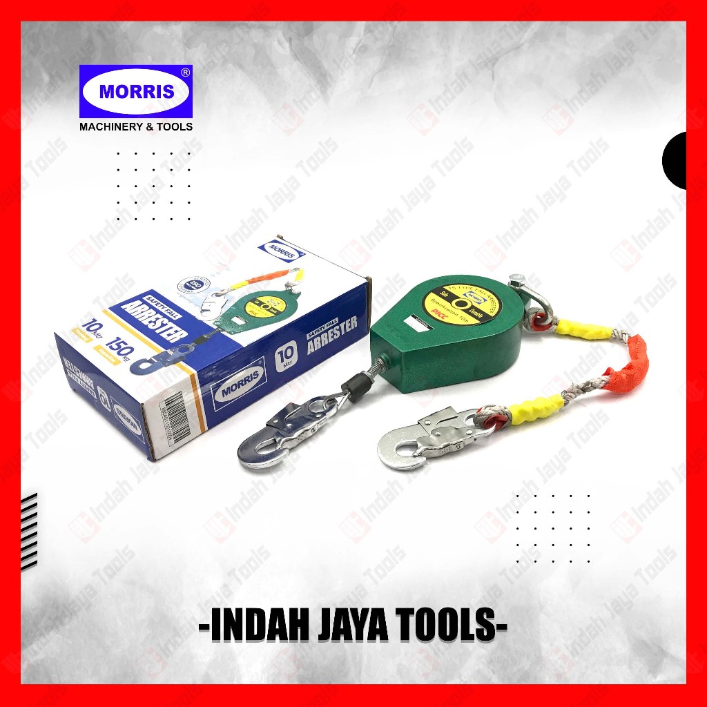Jual MORRIS Safety Fall Arrester 10 Meter - Sabuk Tali Penahan Jatuh ...