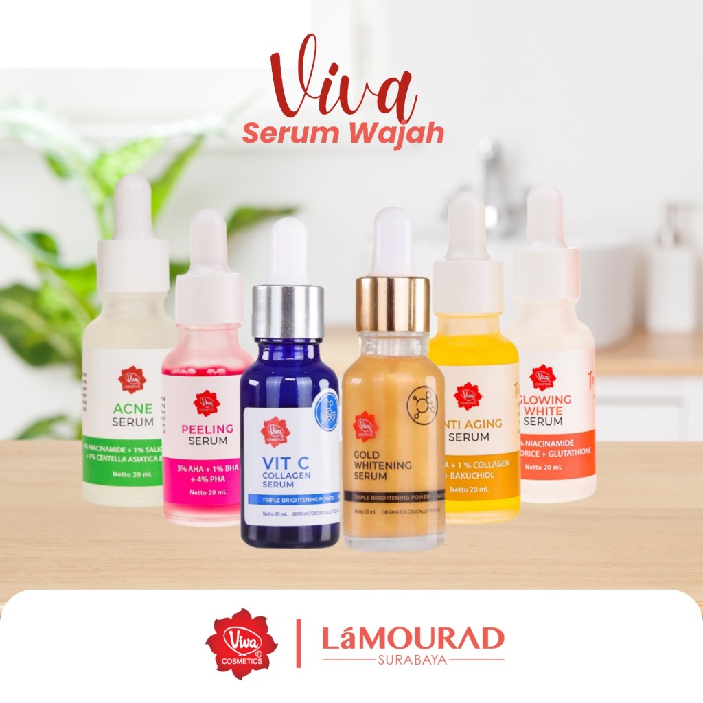 Jual VIVA Triple Face Serum Series - Anti Aging / Glowing / Peeling ...