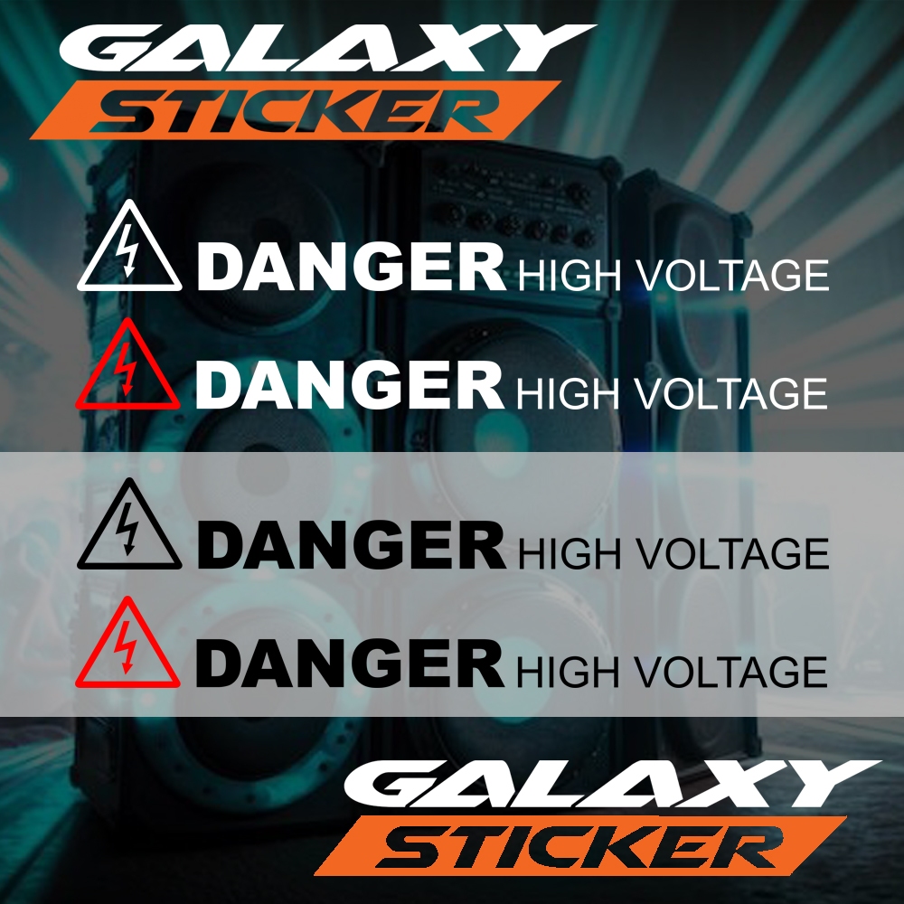 Jual cutting sticker hardcase box panel listrik danger high voltage ...