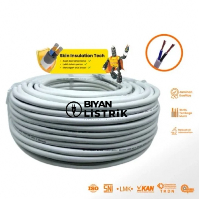 Jual Kabel Listrik NYM 2x1.5mm - Kitani - Kabel Kawat Tembaga 50M ...