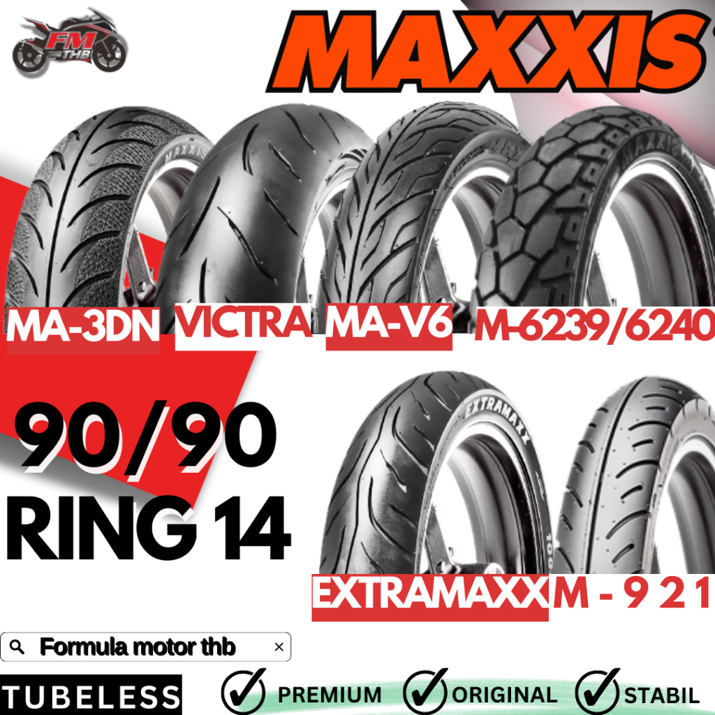Jual Ban Maxxis 90/90-14 Tubeless - Ban Motor Vario, Beat, Spacy ...