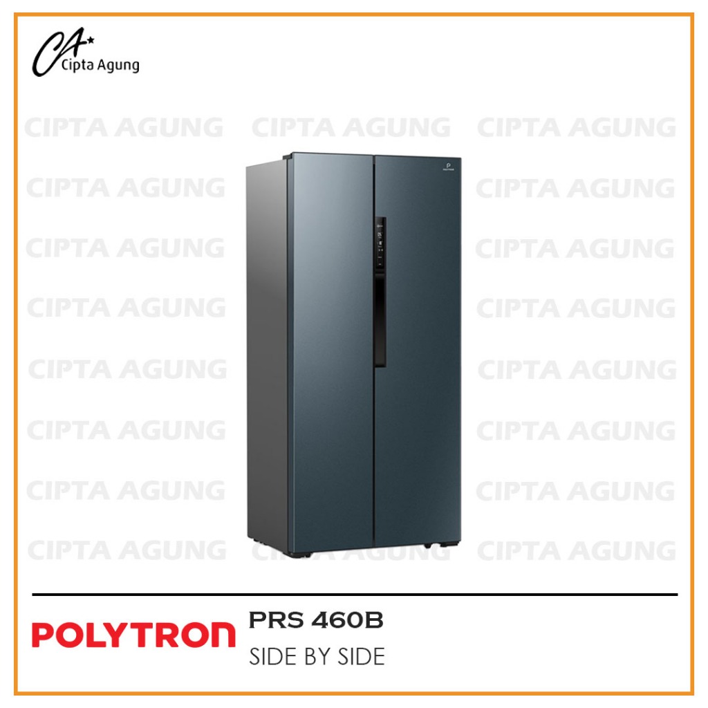 Jual KULKAS SIDE BY SIDE POLYTRON 460 LITER PRS-460B / PRS 460 B ...