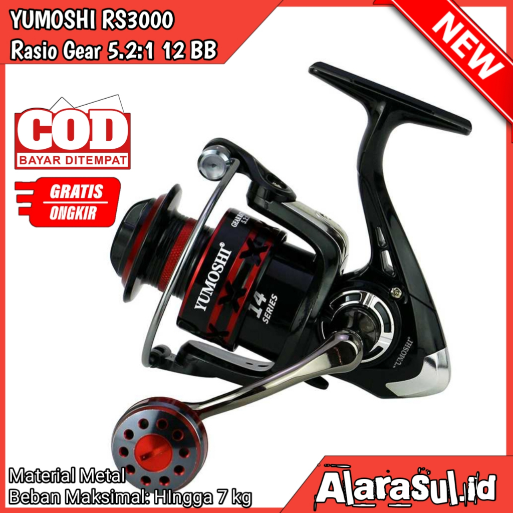 Jual Reel Pancing Rill Pancing YUMOSHI RS3000 Reel Pancing Spinning 12 ...