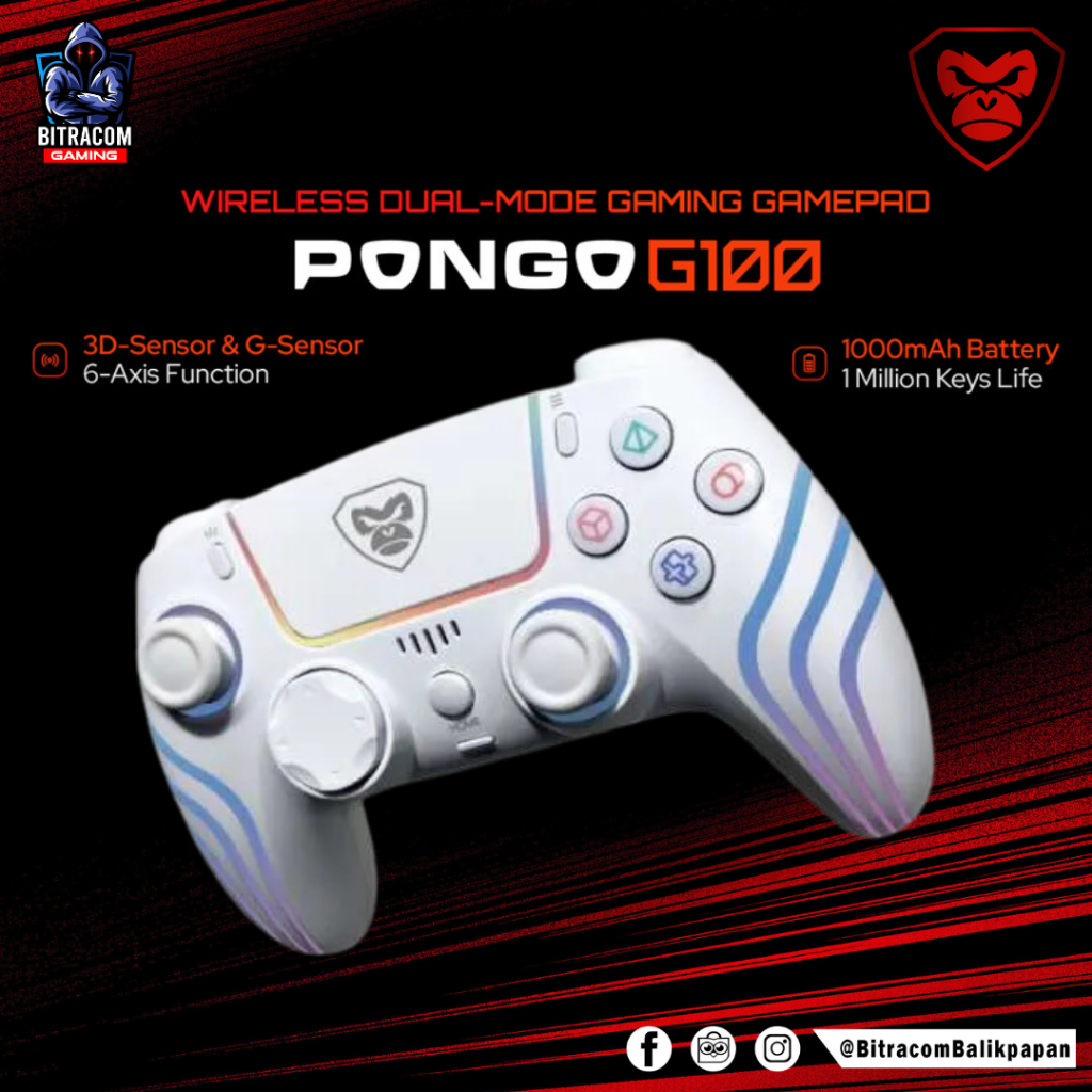 Jual Joystick Gamepad Gaming Axioo Pongo - G100 - Gamepad Bluetooth ...