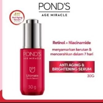 Jual PONDS AGE MIRACLE ULTIMATE YOUTH SERUM 30ML (KEMASAN LAMA, CUCI ...