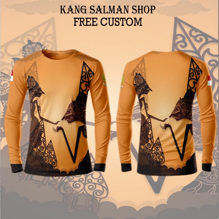 Jual pakaian pria atasan wayang golek - kaos cerah seni budaya ...
