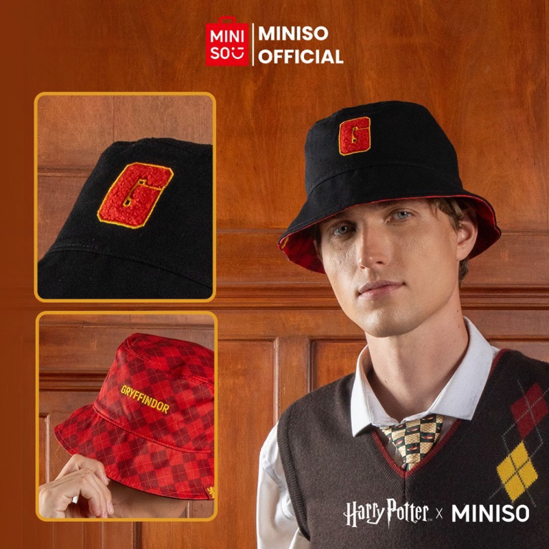 Jual Miniso x harry potter Topi bucket hat dua sisi ori miniso | Shopee ...
