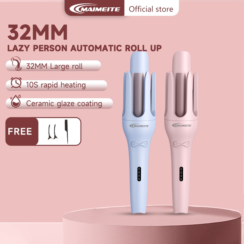 Jual MAIMEITE Catokan Curly Otomatis 32MM Ceramics Rambut Alat Kriting Hair Styler New Desain ...