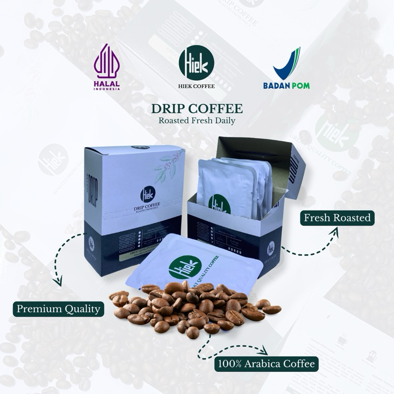 Jual Hiek Coffee - Specialty Arabica Coffee Drip Bag (6 Drip Bag - 12g/Drip) | Shopee Indonesia