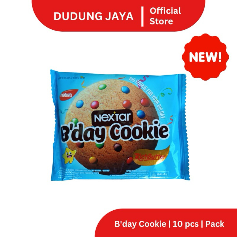 Jual NEXTAR B'DAY COOKIE BIG COOKIE ISI 10 PCS | Shopee Indonesia