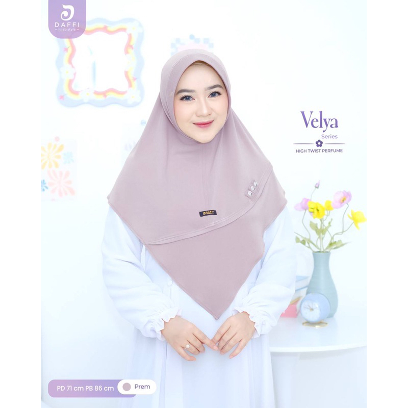 Jual VELYA JILBAB INSTANT DAFFI AKSEN EPAULETTE DAN KANCING | Shopee ...