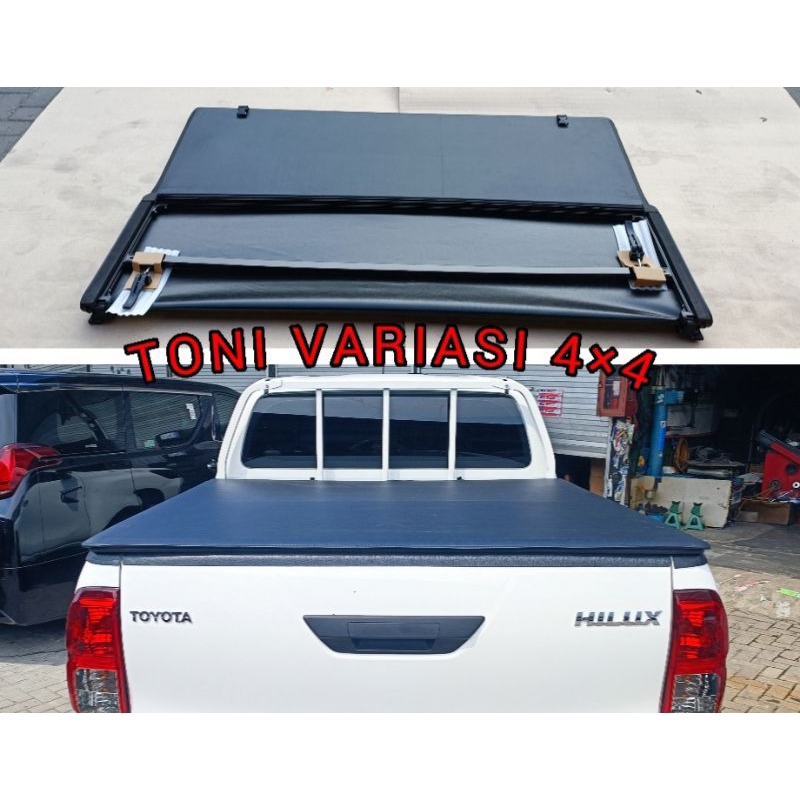 Jual Tutup Bak Soft Tri Fold/Lipat Tiga Double Cabin Hilux Vigo Revo ...