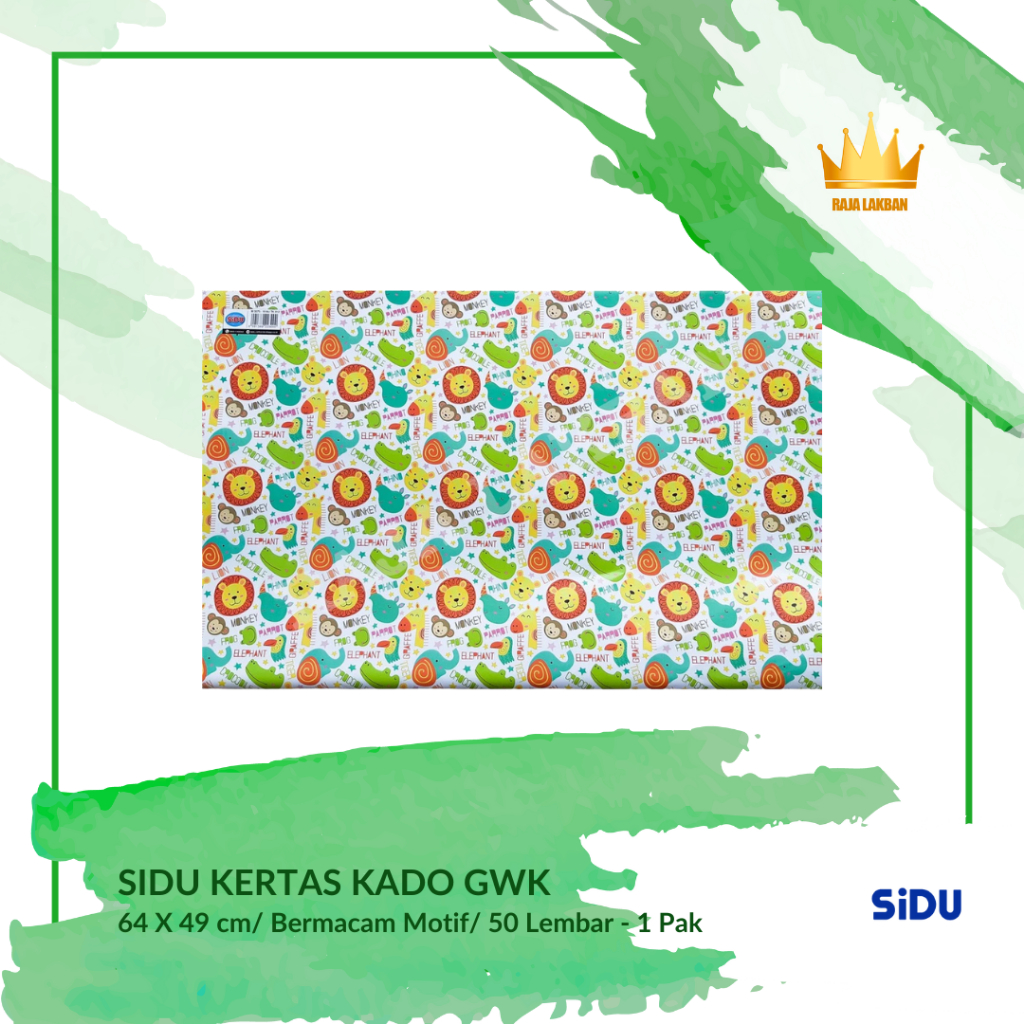 Jual Kertas kado motif SIDU GWK 64 X 49 cm - Pak (50 Lembar) | Shopee ...