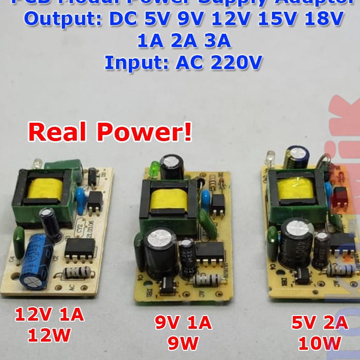 Jual MENDADAK PROMO PCB Modul Adaptor Power Supply DC 5V 9V 12V 15V 18V ...