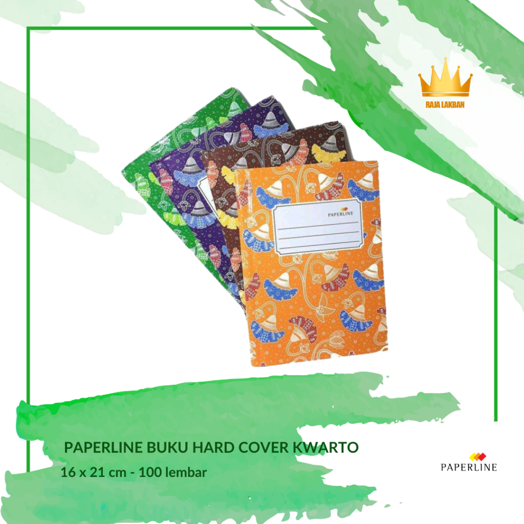 Jual Buku hard cover Buku tulis Kwarto Paperline / 100 Lembar | Shopee ...