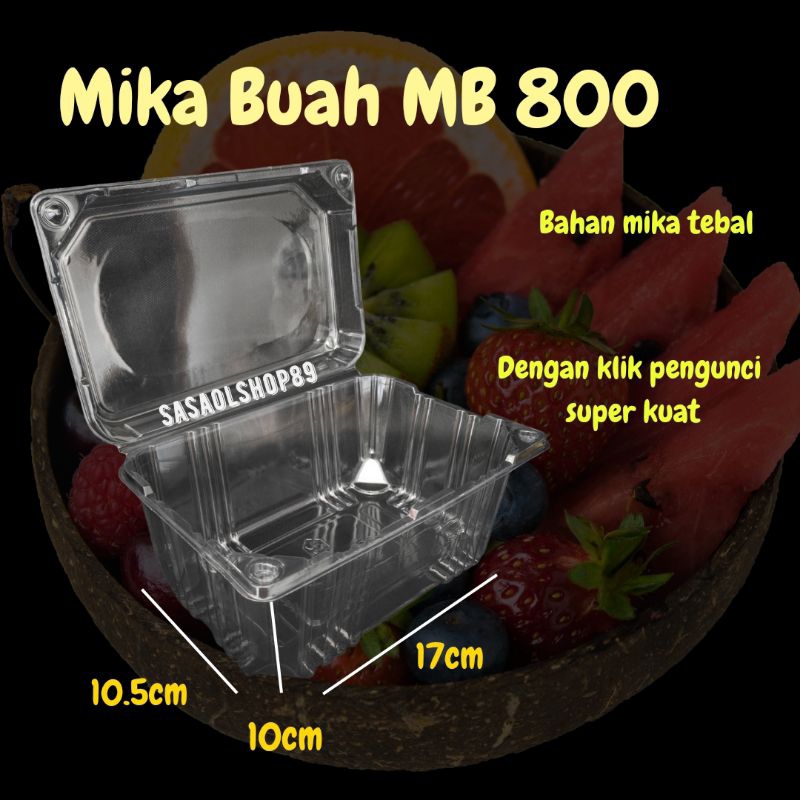 Jual Mika Buah MB 800 (10PCS) Mika Sayuran TEBAL Wadah Buah Kotak Buah ...