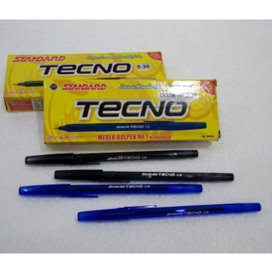 Jual Ballpoint / Pulpen / Pen / Bolpen STANDARD TECNO 0.38 12 Pcs 1 ...