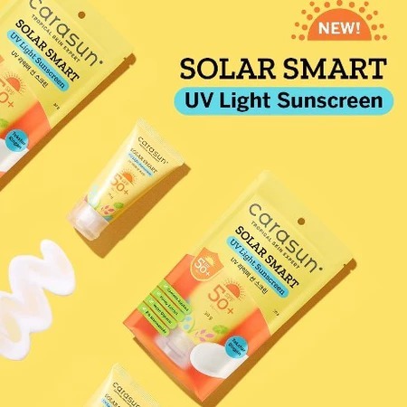 Jual CARASUN SOLAR SMART UV LIGHT SUNSCREEN SPF 50 PA++++ 30gr | Shopee Indonesia