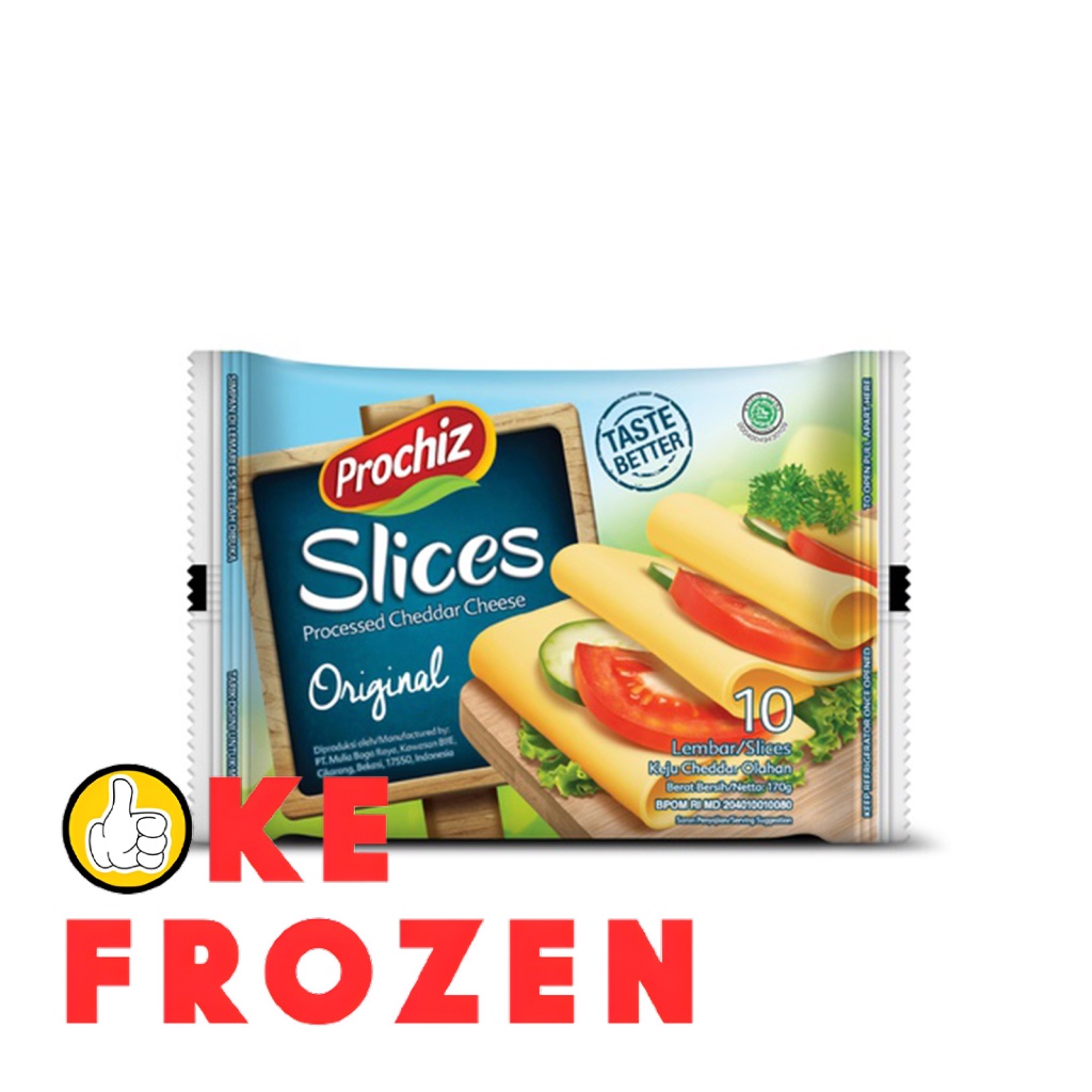 Jual PROCHIZ SLICE ORIGINAL 170GR ISI 10 LEMBAR / KEJU CHEDDAR OLAHAN ...