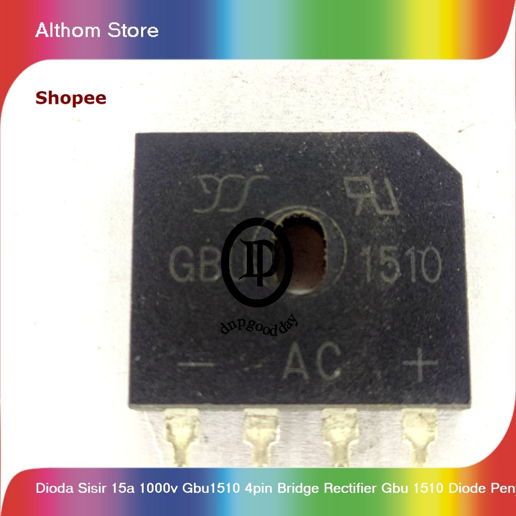Jual dioda sisir 15a 1000v gbu1510 4pin bridge rectifier gbu 1510 diode ...