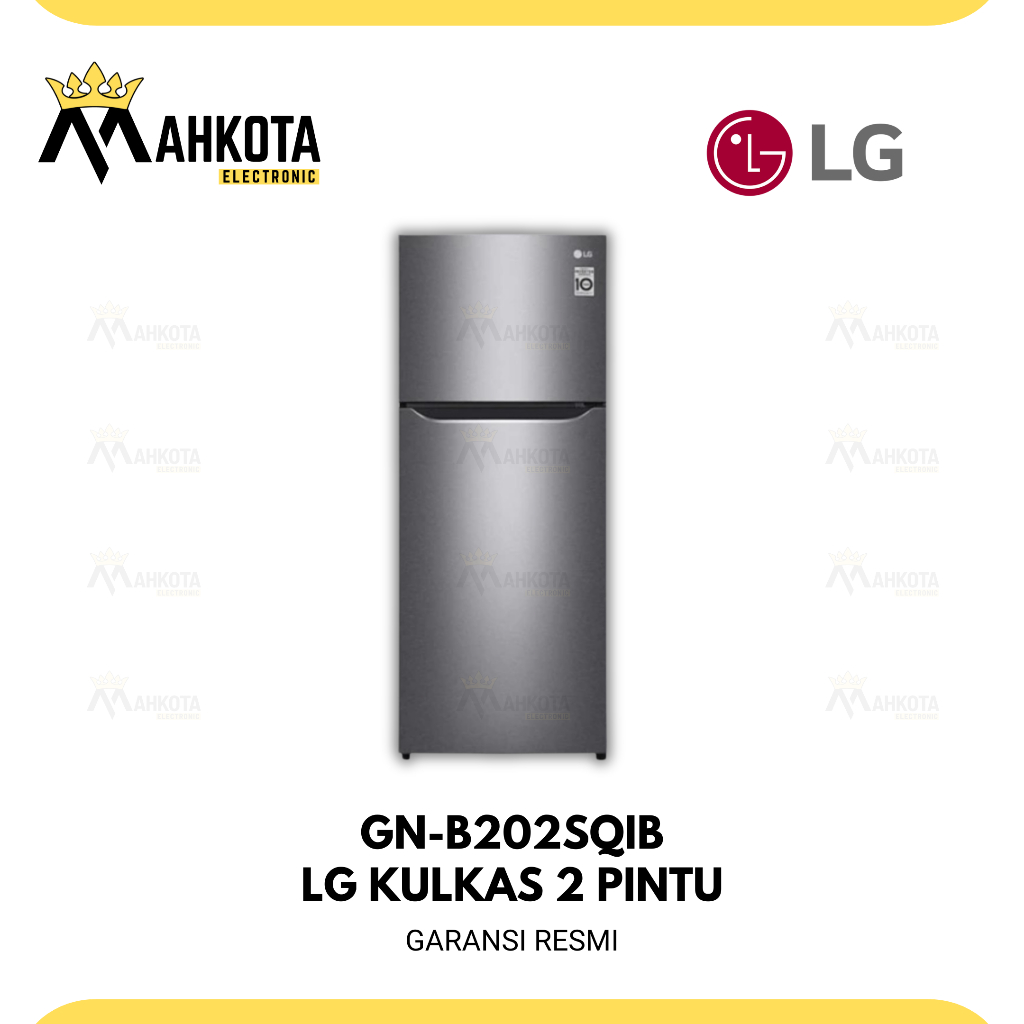 Jual LG GN-B202SQIB Kulkas 2 Pintu 202 Liter Smart Inverter Compressor ...