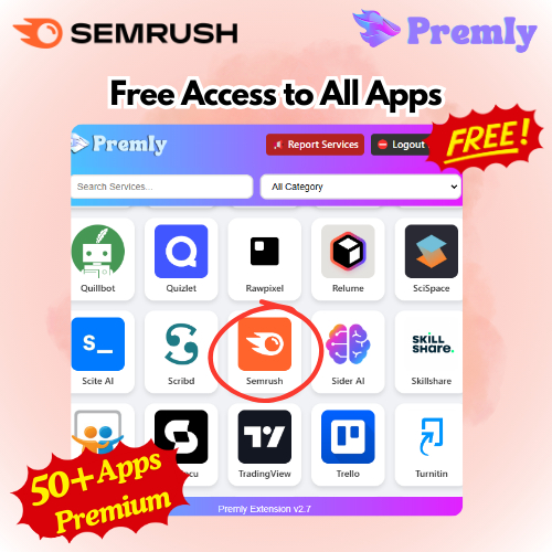 Jual Semrush Guru | Akun Semrush | SEO Tools Full Garansi Full Aktifasi on Premly | Shopee Indonesia