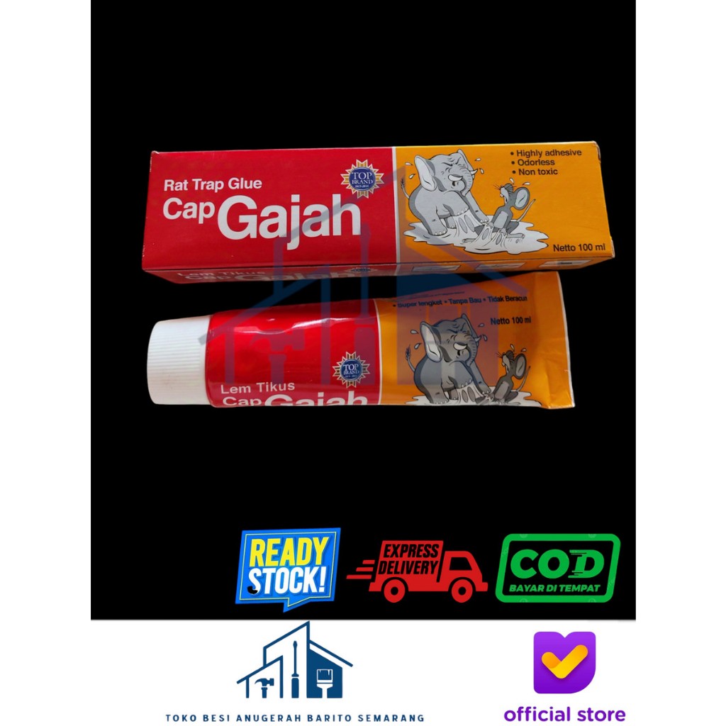 Jual Cap Gajah Lem Tikus Tube - 100ml | Shopee Indonesia