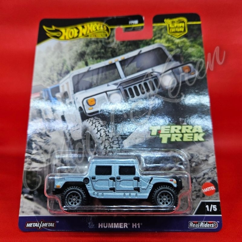 Jual Diecast Hot Wheels Premium Terra Trek Hummer H1 silver ban karet ...