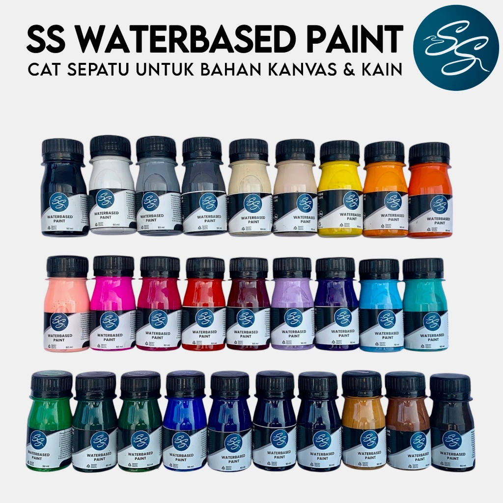 Jual SS Waterbased Paint - Cat Sepatu Tas Topi Canvas Repaint Sepatu ...