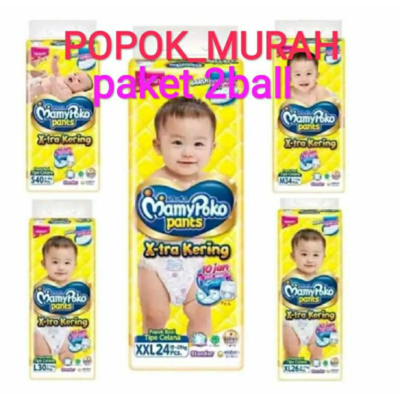 Jual MAMYPOKO EXTRA KERING PAKET 2BALL S38 M32 L28 XL26 XXL24 (perekat-NBS44) | Shopee Indonesia