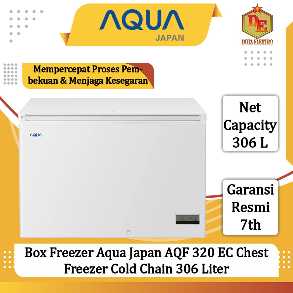 Jual Box Freezer Aqua Japan AQF 320 EC Chest Freezer Cold Chain 306 ...