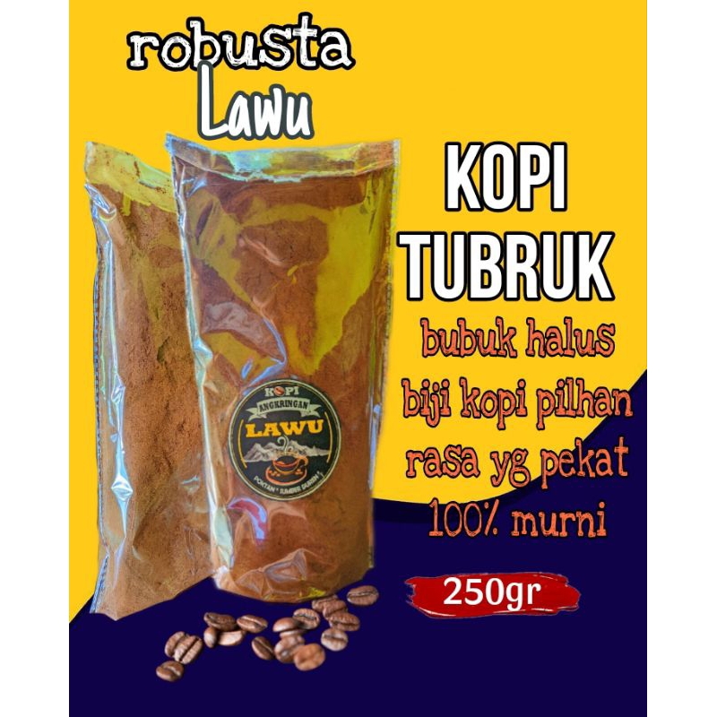 Jual kopi murni gunung lawu,kopi lawu kopi bubuk kemasan 250g | Shopee ...
