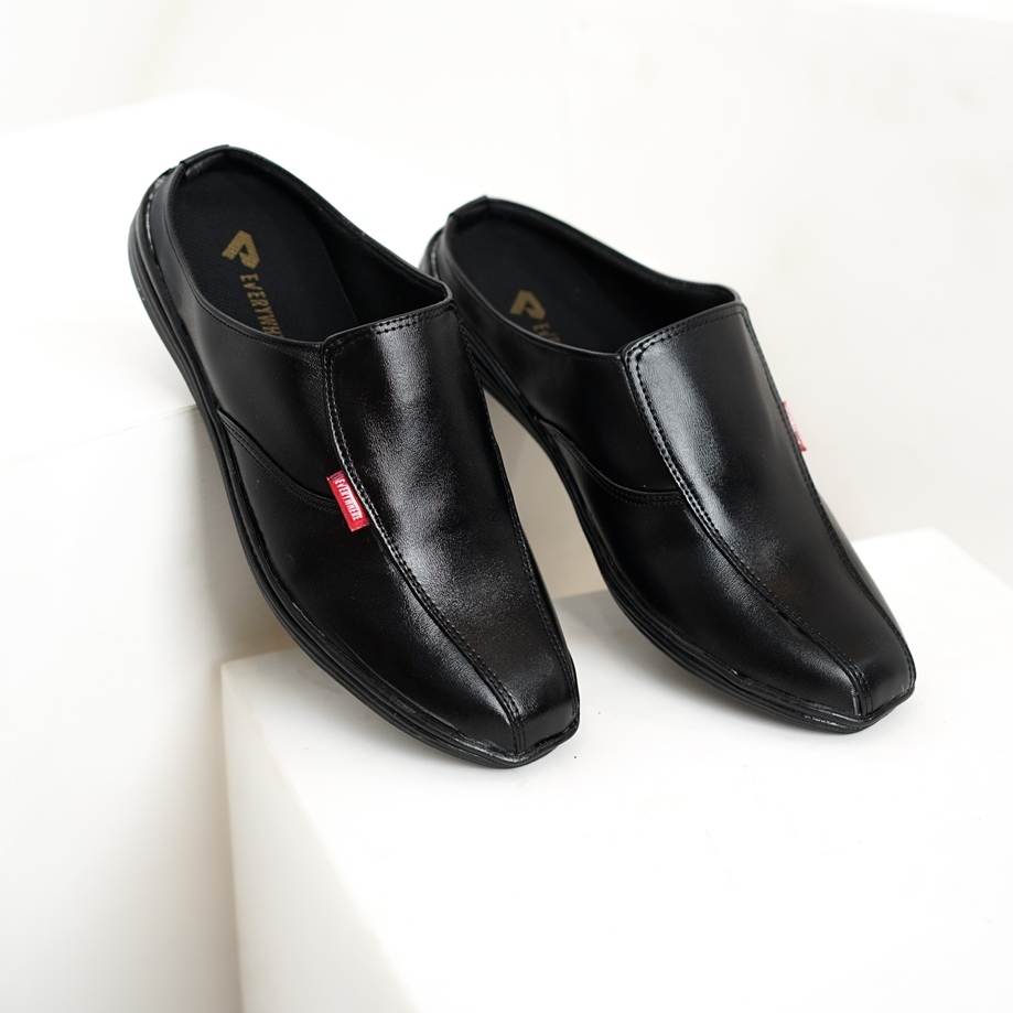 Jual Sepatu Slop Pria Pantofel Kulit Everywhere | Shopee Indonesia