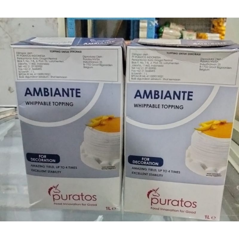 Jual Ambiante whippable Topping | Shopee Indonesia