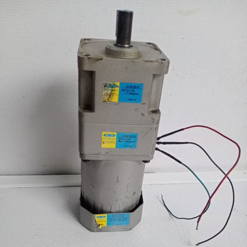 Jual PeeiMoGer dinamo gearbox 1phase. 220 volt. 150 wat. ratio 1:175 ...