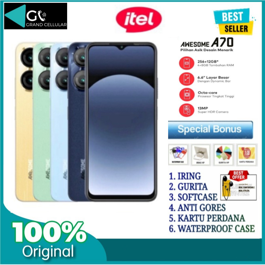 Jual Itel A70 8/256Gb 13MP - Super HDR Camera - Big Screen with Dynamic ...