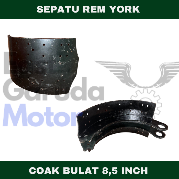Jual SEPATU REM YORK BRAKE SHOE YORK TRAILER COAK BULAT 8,5 INCH ...