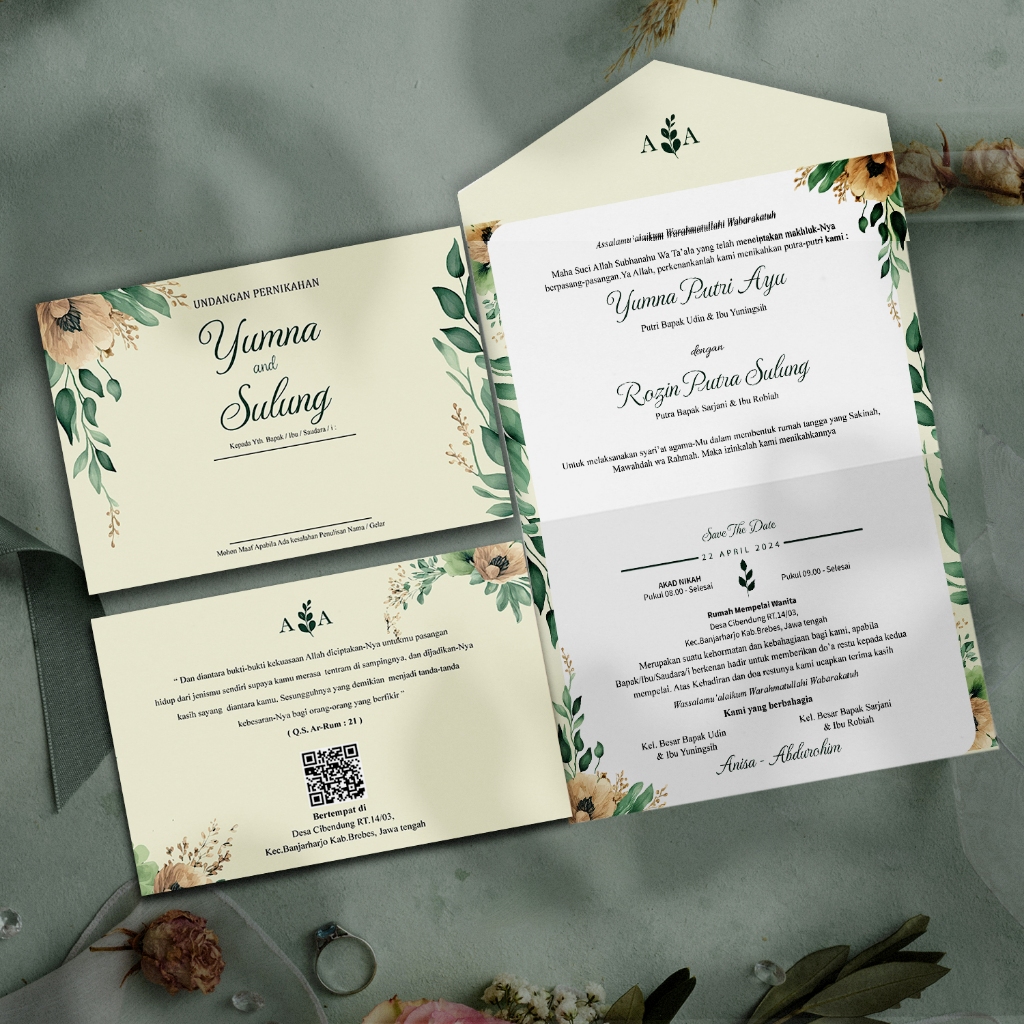Jual Undangan pernikahan foto semi Amplop | Kertas Jasmine Premium ...