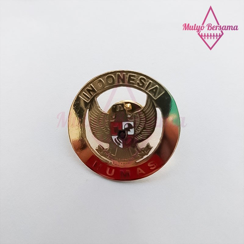 Jual Pin Bros Humas Garuda Merah Pin Garuda Humas Model Bulat - Mulyo ...