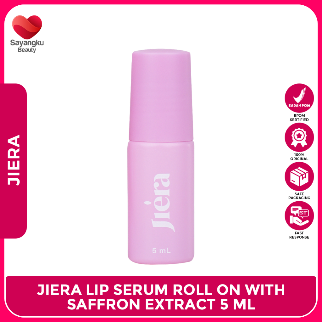 Jual JIERA Lip Serum Roll On With Saffron Extract 5ml | Shopee Indonesia